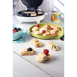 Car Mini Waffle Maker - Make 7 Fun, Different Race Cars, Trucks, and Automobile Vehicle Shaped Pancakes - Electric Non-Stick Pan Cake Kid's Waffler Iron, Great for Holiday Breakfast or Unique Gift
