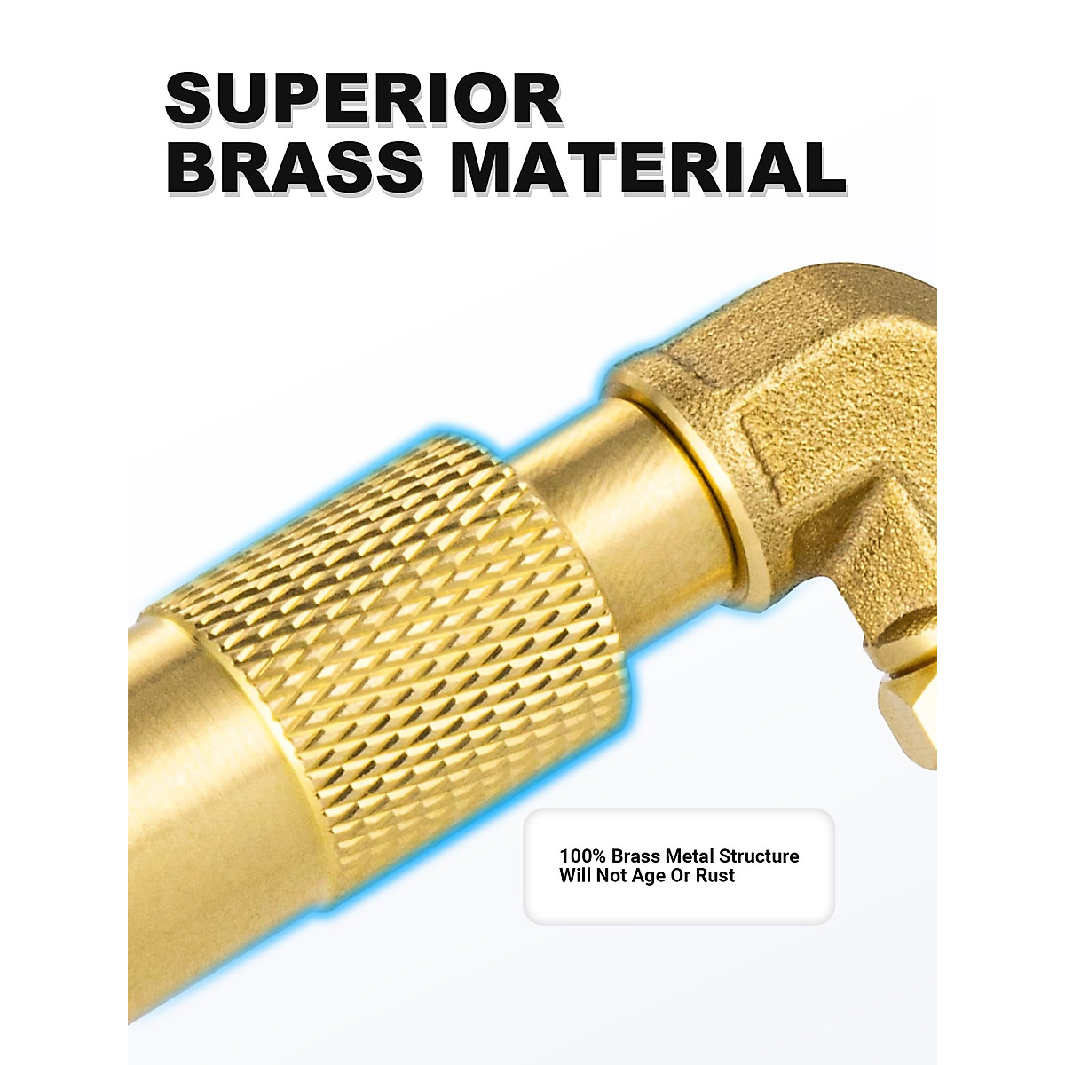 SARDVISA Portable 1/4 Inch RV Quick Connect Fitting, Brass 90 Degree Elbow Propane Conversion Adapter for Blackstone Tabletop Grill - 17 Inch and 22 Inch Portable Gas Griddle