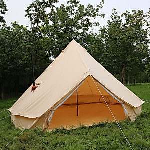 UNISTRENGH Stove Jack Kit for Bell Tent Tipi Yurt Tent, Flue Flashing Kit for Frontier and Outbacker Stove Flashing Kit Heat Resistant Silicone Compatible Triple Wall Pipe Sections (Red-Oval Shape)