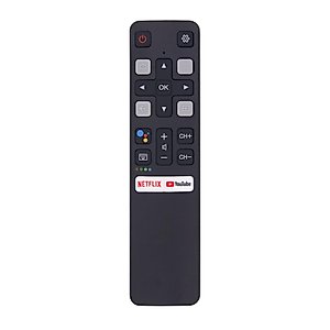 New Replacement Remote Control RC802V FNR1 Fit for TCL Android 4K Smart TV 50S434 55S434 75S434 40S330 70S430 32S334 55S435 50S435 43S434 32S6500A [NO Voice Function]