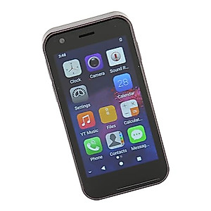 Airshi Small Mobile Phones Dual Card Dual Standby 5MP Front 13MP Rear Camera 4G Mini Phone 2000mAh for Home (Black)