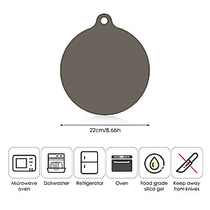 FAMKIT Induction Cooktops Mat, Anti-skid Silicone Pad Cooktop Scratch Protector Pad for Stove Surface Protection and Tableware Pads