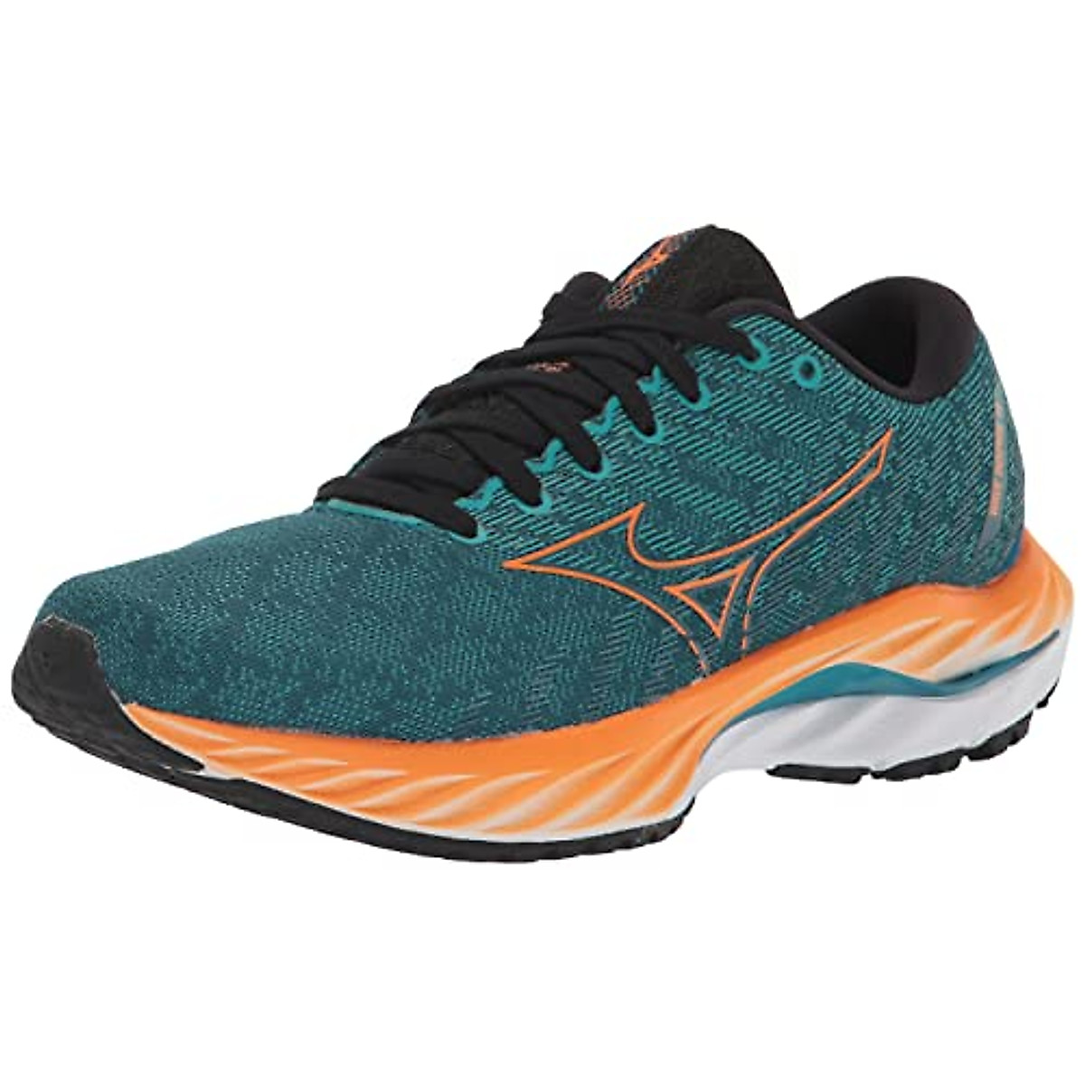 Mizuno Men's Wave Inspire 19 Running Shoe, Ink Blue/Bird of Paradise, 10