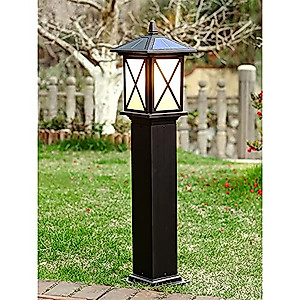 Enlylyog Simple and Modern Lawn Lamp, European Style Lamp, Retro Waterproof Home Villa Garden Lamp,Garden Lamp,Outdoor Park Landscape Lamp