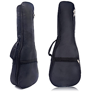 Majowir Concert Ukulele Case Black Ukulele Padding Bag for 24 Inch Ukulele