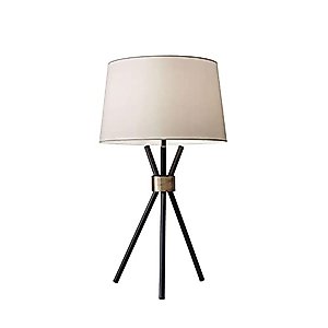 Adesso 3834-01 Benson 25.5" Table Lamp, Black, Smart Outlet Compatible