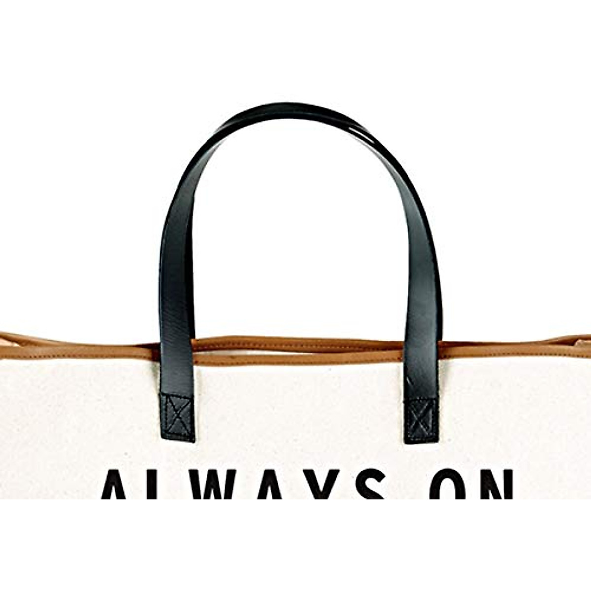 Simple Canvas Beach Tote Bag For Women, Large Purse For Travel (Always On Vacay)