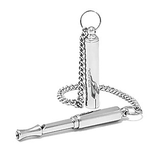 Acme Silent Dog Whistle Silver, adjustable