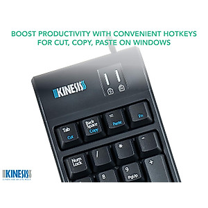 KINESIS USB Freestyle2 Numeric Keypad (PC), Dark gray