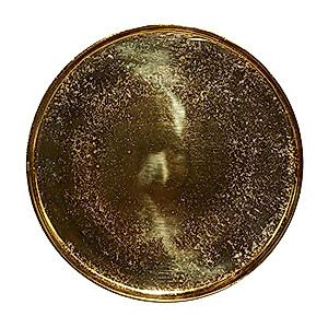 Deco 79 Aluminum Round Accent Table with 3 Tripod Legs, 16" x 16" x 25", Gold