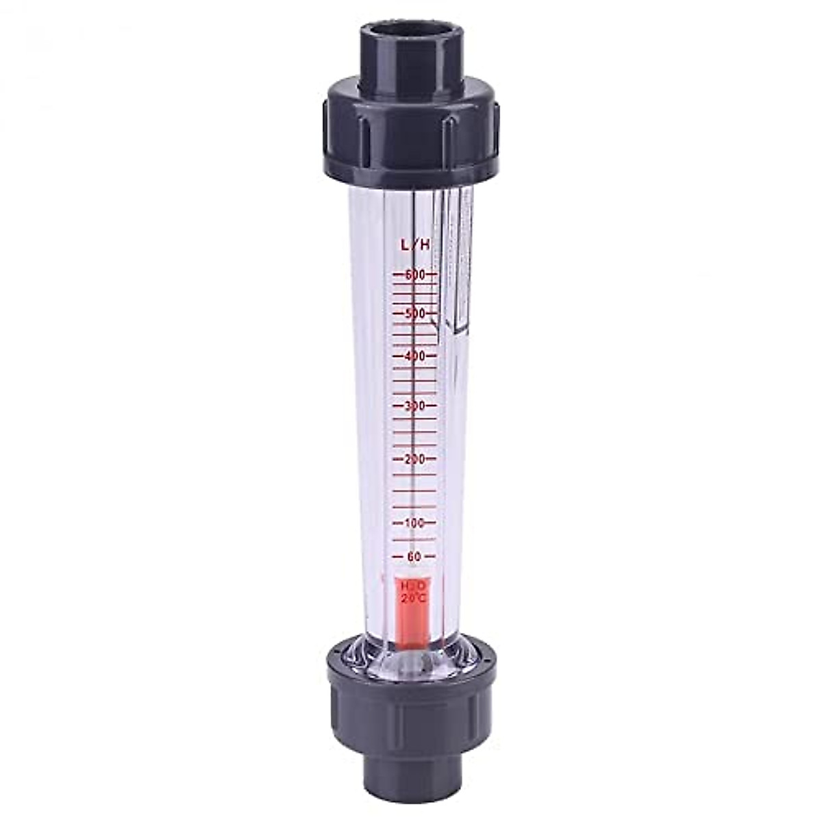 60-600L/H 100-1000L/H Socket 25mm LZS-20 Flow Meter Plastic Tube Liquid Water Rotameter Flow Measuring - (Size: 100-1000 LPH, Thread Specification: Length 322mm)