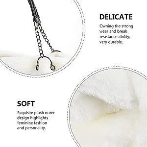 Womens Tote Bag Shoulder Tote Bag Women's Tote Bag Plush Large Single Shoulder Bag Lady Handbag Stereoscopic Fuzzy Design Handbag Shoulder Tote Bag Women's Tote Handbags Hand Bags