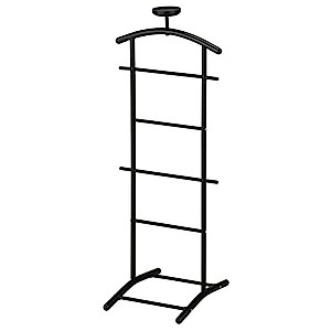Kings Brand Furniture - Menros Metal Suit Valet Stand, Clothes Rack, Black
