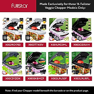 Fullstar Blade Replacement Set for Vegetable Chopper - 2pc Blade Inserts for Veggie Chopper - Big Dice Blade for Potatoes, Apples, Pears - Small Dice Blade for Onions, Tomatoes