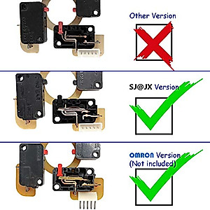 SJ@JX Arcade 2 Player Game Controller Stick DIY Kit LED Buttons MX Microswitch 8 Way Joystick USB Encoder Cable for PC MAME Raspberry Pi Red Blue