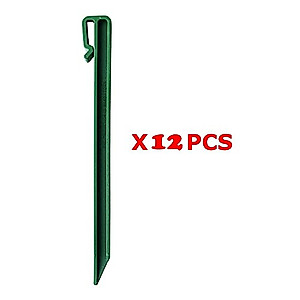 MTB Landscape Edging Coil Kit 4 Inch High Terrace Board with 12 10-inch Spikes，40 FEET, Green