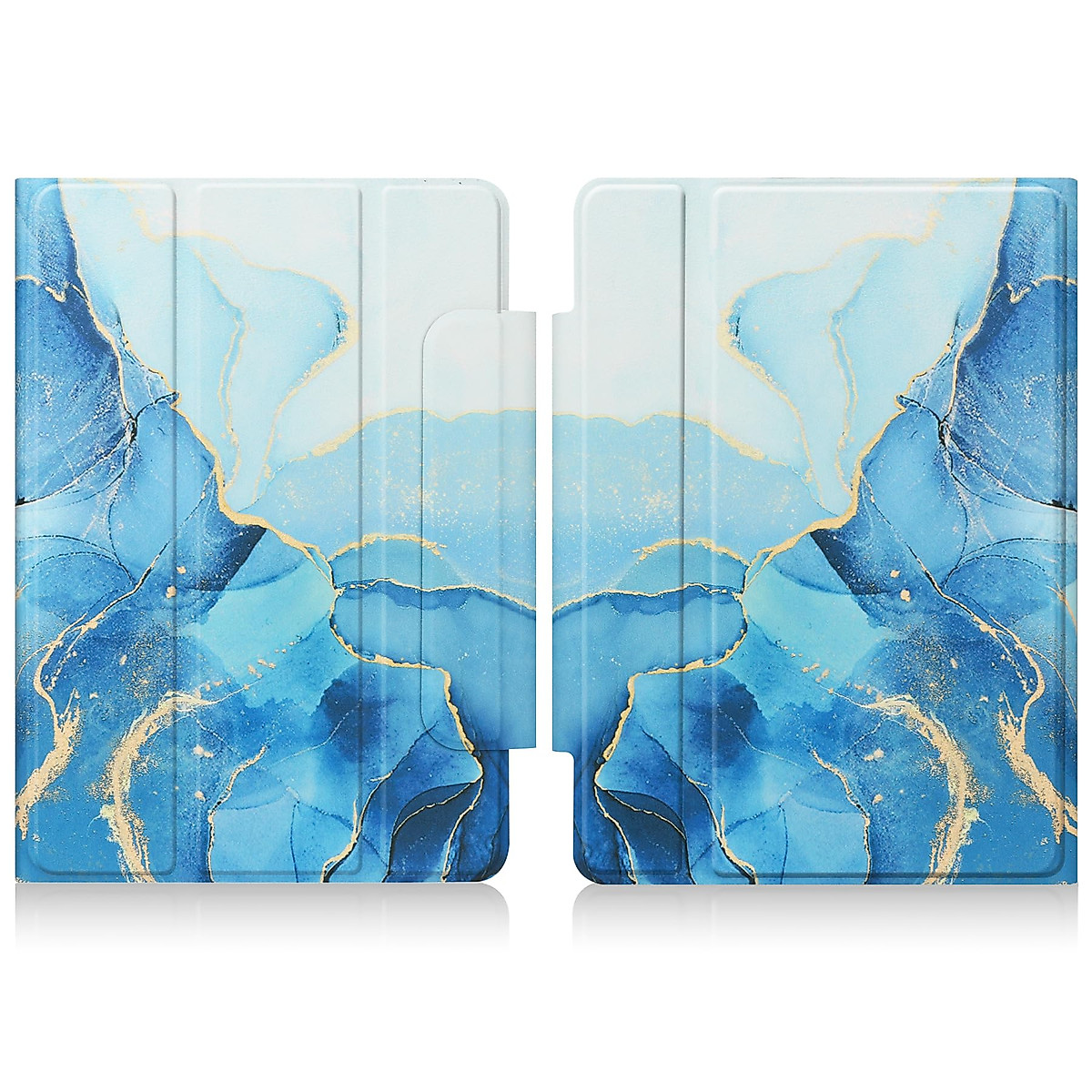 HoYiXi Universal Case for 8 inch Tablet,Protective Tablet Cover for 7 inch, Foldable Stand Folio Tablet Case for and More 7"-8" inch Tablet -Blue Marble