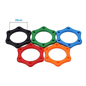 an-do-er 5pcs Rubber Wireless Handheld Microphone Rolling Protection Ring