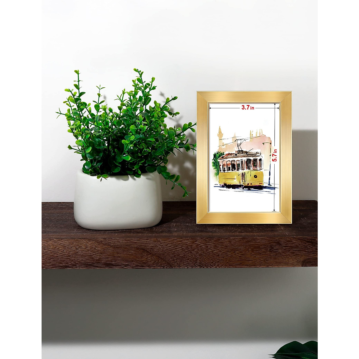 Annecy 4x6 Picture Frames (1 Pack, Gold), Simple Designed Photo Frame, For Pictures 4x6 for Wall Mounting, Classic Simple Home Office Decor