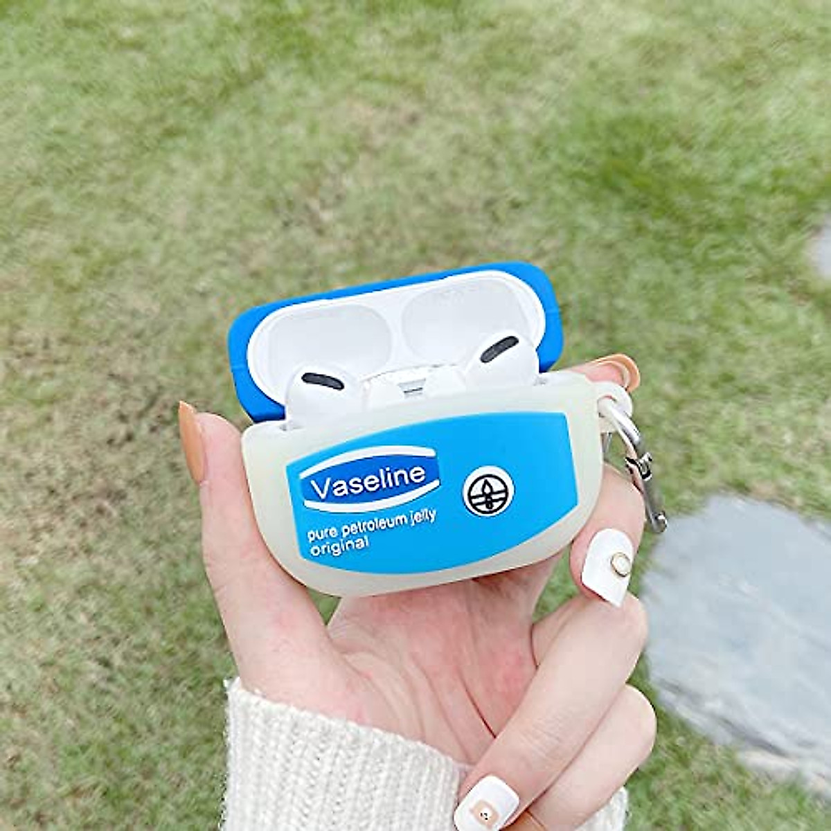 Beats Studio Buds Case,Full Protective Silicone Skin Cover with Keychain for Beats Studio Buds. (Conditioner)