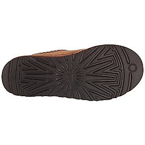 UGG Men's Tasman Logo Slipper, Chestnut/Espresso, 11