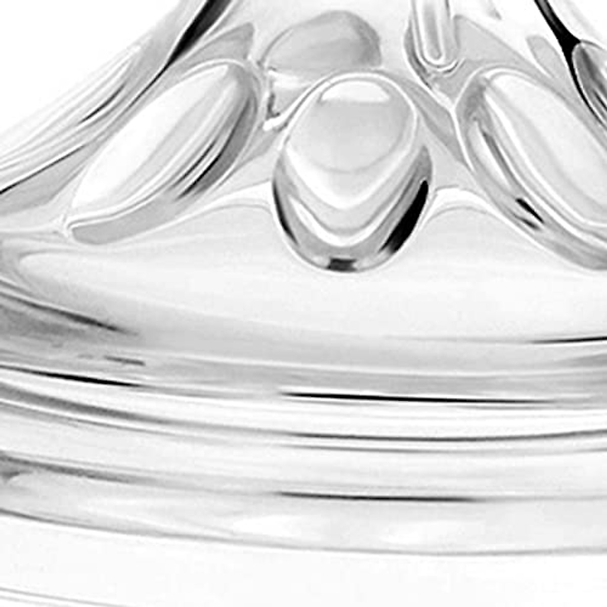 4pcs Bottle Nipples Transparent Soft Silicone Baby Bottles Nipples for 12+ Month Old Infant