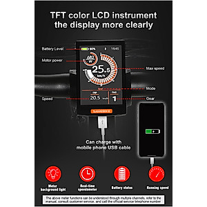 SAMEBIKE 27.5" Electric Bike for Adults 500W E bike Commuter Electric Mountain Bike 22-24MPH Electric Bicycle with 48V 13AH Removable Battery,Up to 60 Miles Password-settable display