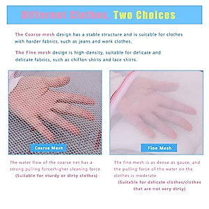 Eboxer Mesh Laundry Bags for Delicates Wash Bags for Lingerie Blouse Hosiery Stocking Underwear Bra Sock and Other Large/Small Laundry in The Washing Machine (Fine Mesh - 50 x 60cm)