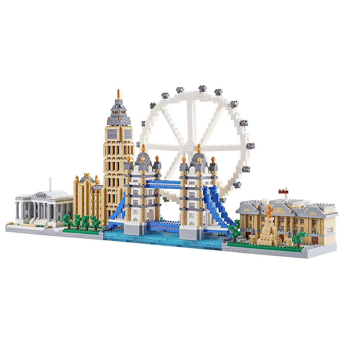 DOLBLOCK Architecture Micro Building Blocks Set London Skylines Series for Adult and Children Assembly, 3D Toy for Ages of 14+ - 3430 Pieces