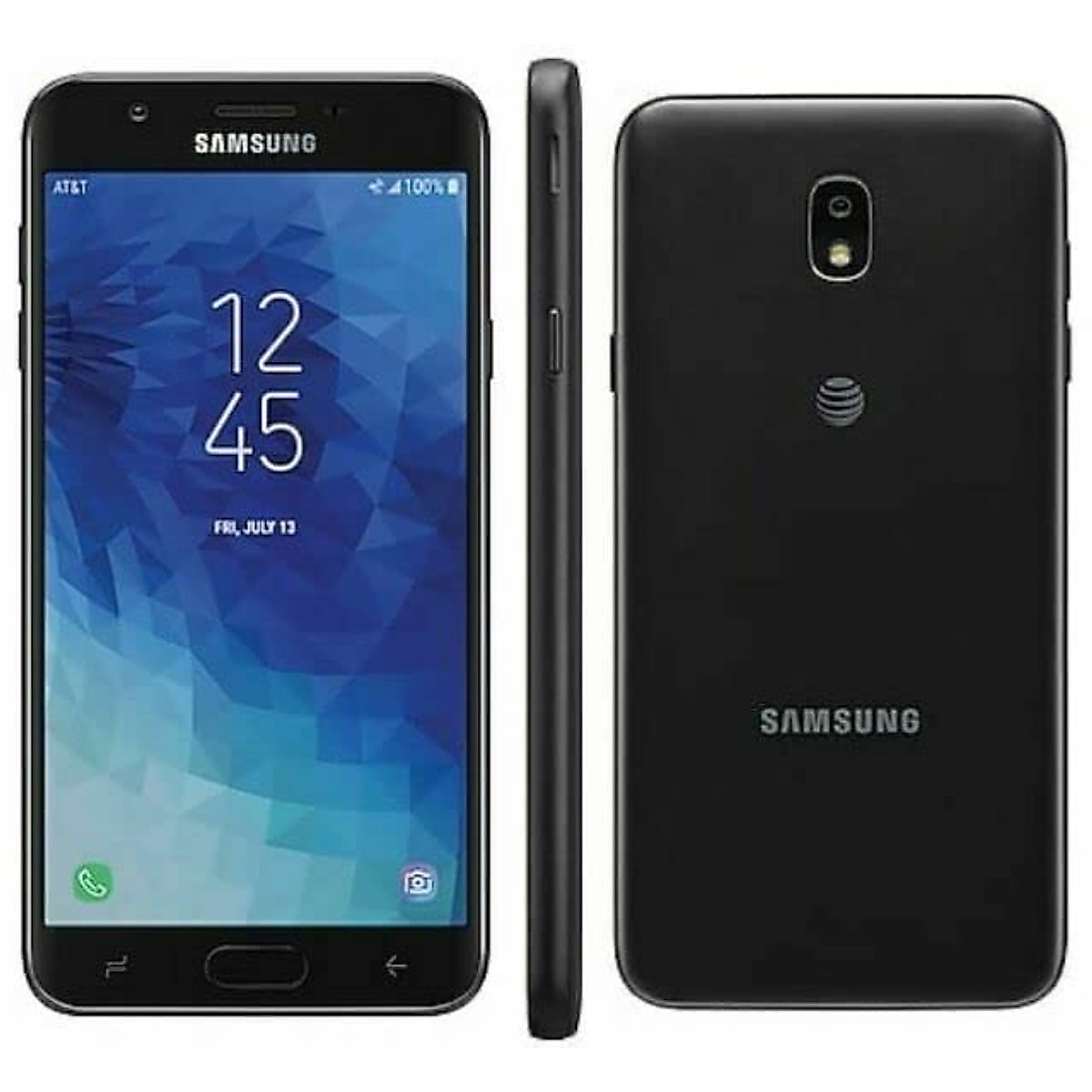 Samsung Galaxy J7 2018 (16GB) J737A - 5.5in HD Display, Android 8.0, Octa-core 4G LTE at&T Unlocked Smartphone (Black) (Renewed)