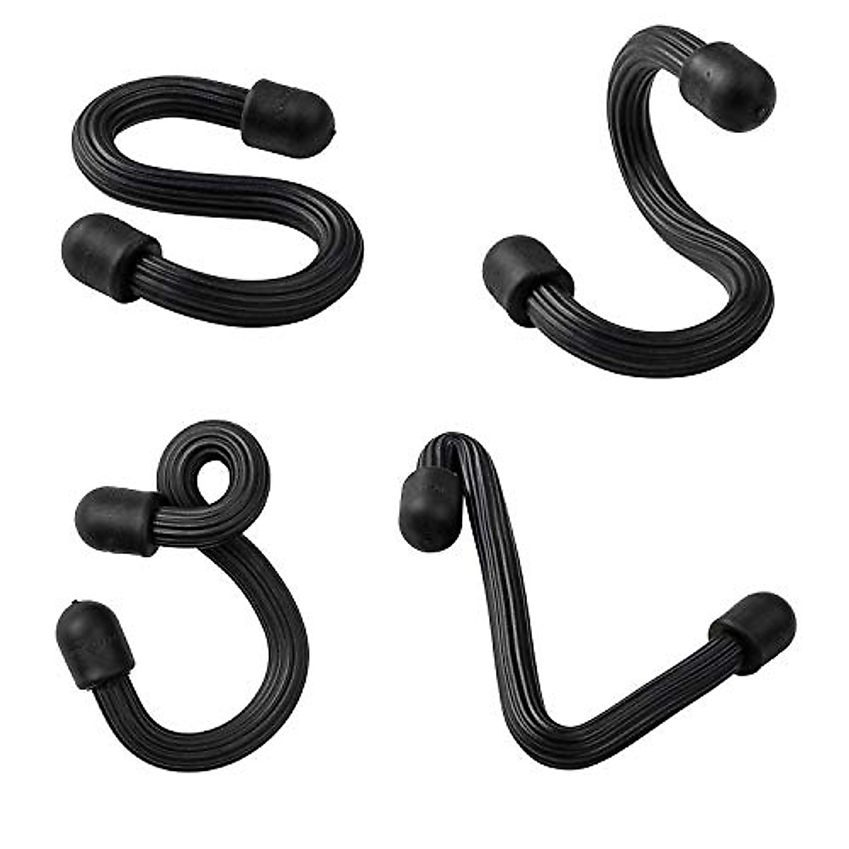 Nite Ize Gear Tie Bendable S-Hook, Flexible S-Hook Hanger for Garage, Closet, Kitchen and Plants, Black