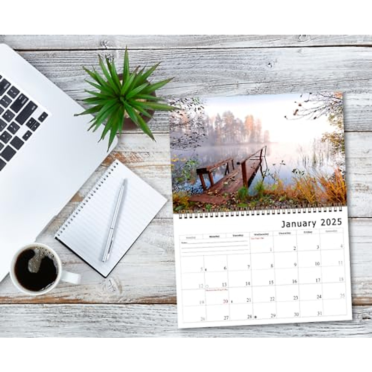 2025 Spiral-bound Wall Calendar (The Great Outdoors) - 12 Months Desktop/Wall Calendar/Planner