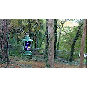 Black Flag 2000v Bug Zapper Lantern | Rechargeable Indoor/Outdoor Fly Zapper | 12-Hour Electric UV Pest Control (Green)