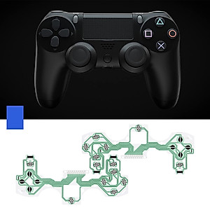 3pcs Conductive Film Replacement Handle Keypad Repair Pads Flexible Controller Membrane Conductive Film Compatible with PS4 Controller JD-M-050 JD-M-055