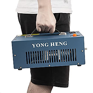 YONG HENG PCP Air Compressor, Auto-Shut Off 4500 PSI Air Compressor Oil-Free, High Pressure Air Compressor Pump Built-in Power Adapter, Set-Pressure Air Gun and Paintball Tank Pump Water/Oil Separator