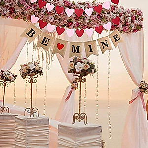 DmHirmg Valentines Day Decorations, Valentines Day Banners,Valentine's Day Glitter Heart Swirl Hanging Decoration - Bridal Shower, Engagement, Anniversary,Wedding Party Decorations