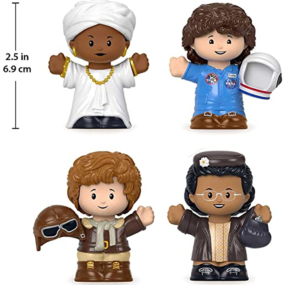 Fisher-Price Little People Collector Inspiring Women, Special Edition Figure Set Featuring 4 trailblazing Women from American History