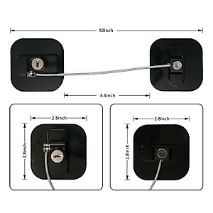 PTLOCKMY Protects Locks from Children's Window Accidents and cabinets, Fridge Doors Being Opened, Fridge Lock Strong Adhesive (Fridge Lock - White 1Pack)