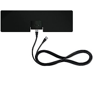 Mohu Leaf Metro TV Antenna, Indoor, Portable, 25 Mile Range, Original Paper-thin, Reversible, Paintable, 4K-Ready HDTV, 10 Foot Detachable Cable, Premium Materials for Performance, USA Made, MH-110543