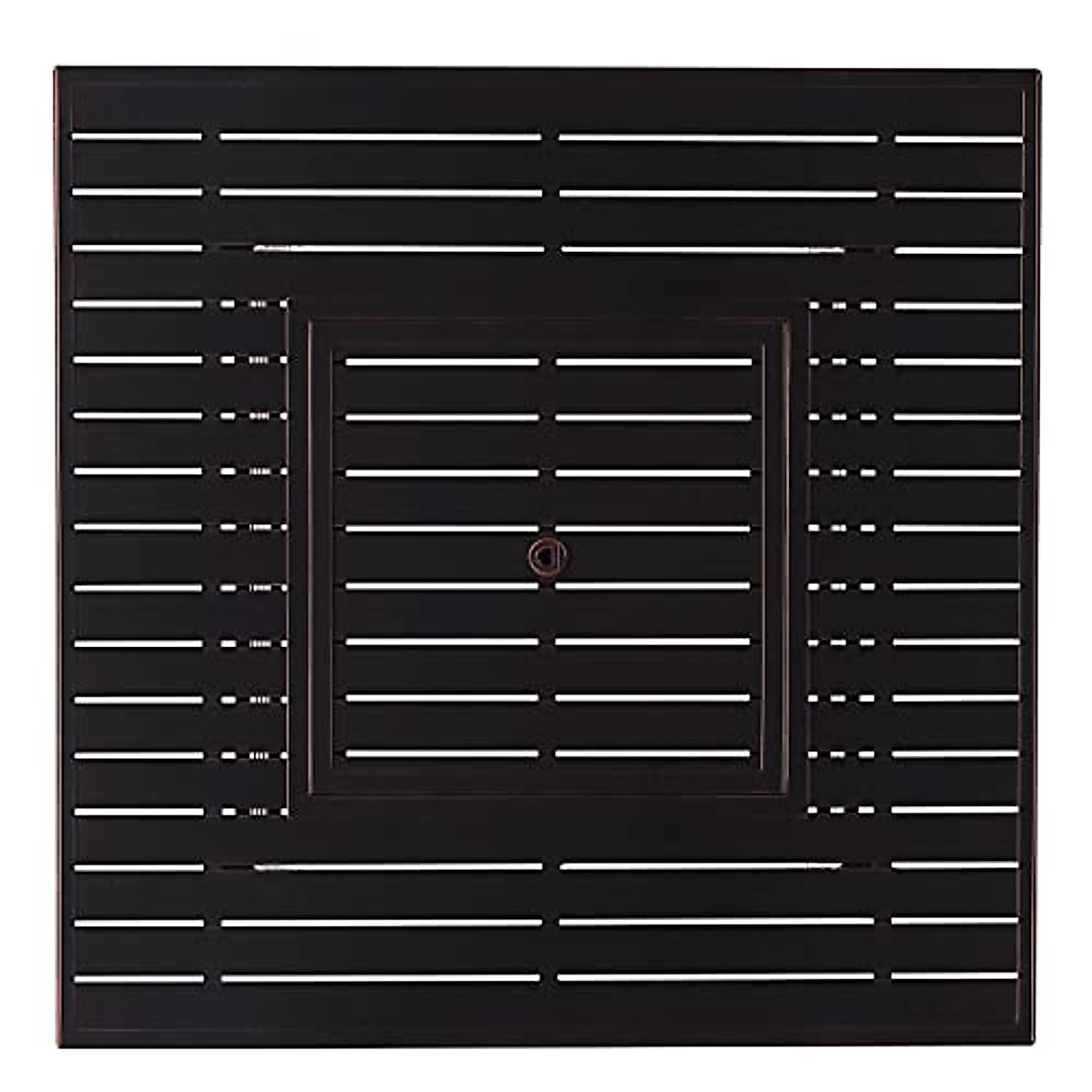 Square 42 in. x 42 in. Aluminum Propane Fire Pit Table with Glass Beads, Two Covers, Lid, 57,000 BTUs in Copper Finish