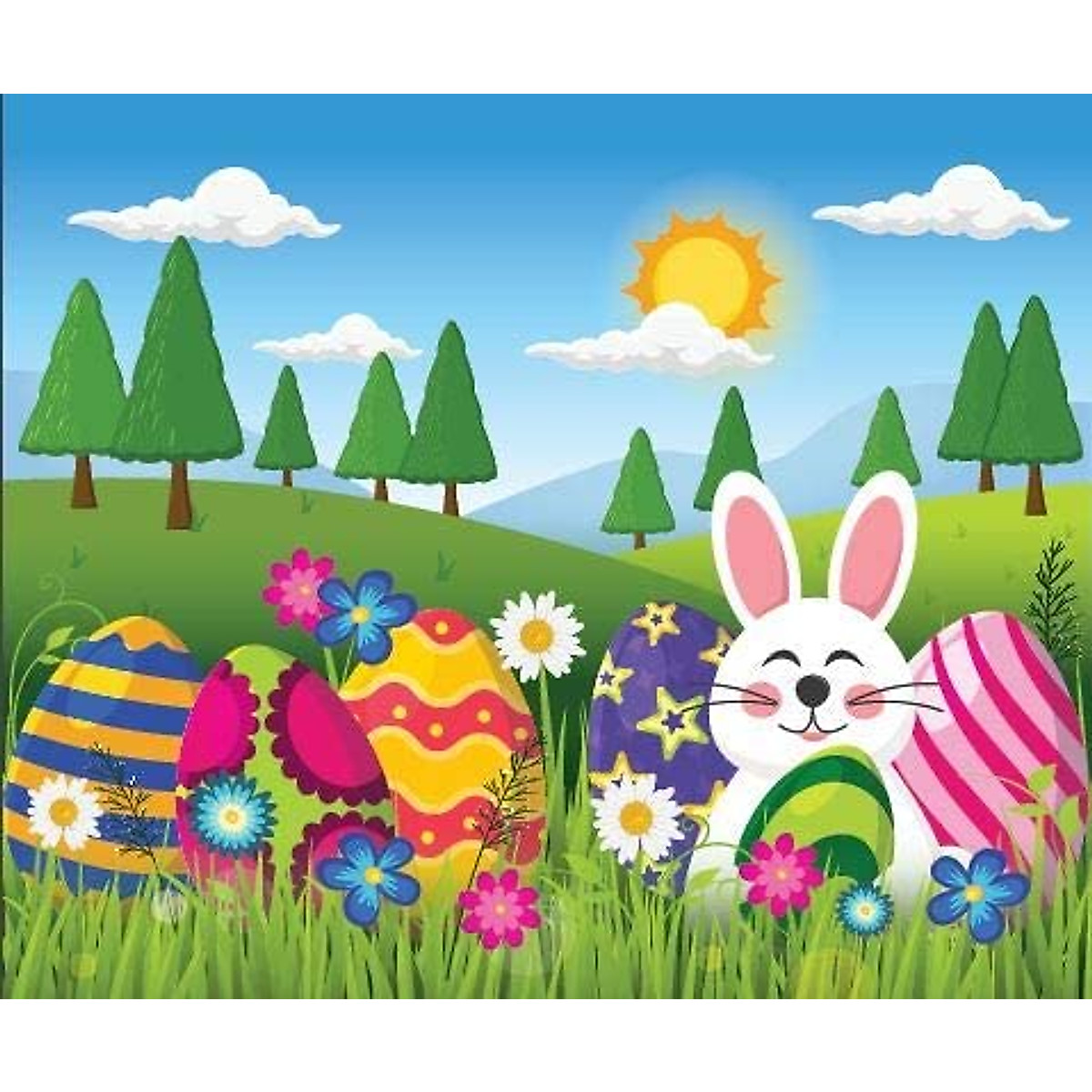 Madrona Brands Spring Easter Bunny Windsock - Durable Outdoor Hanging Yard and Garden Decoration 60-Inch