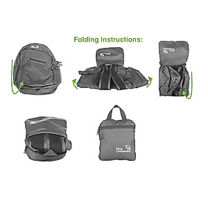 Outlander Packable Handy Lightweight Travel Hiking Backpack Daypack, Green