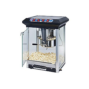 Winco POP-8B Popcorn Machine, 8 Ounce, Black