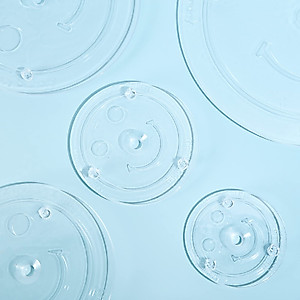 Ziqi 80 Pieces Plastic Cake Dowel Rods Set, 40 White Sticks Support with 10 Separator Plates for 4, 6, 8, 10, 12 Inch, 30 Clear Stacking Dowels Tiered Cakes