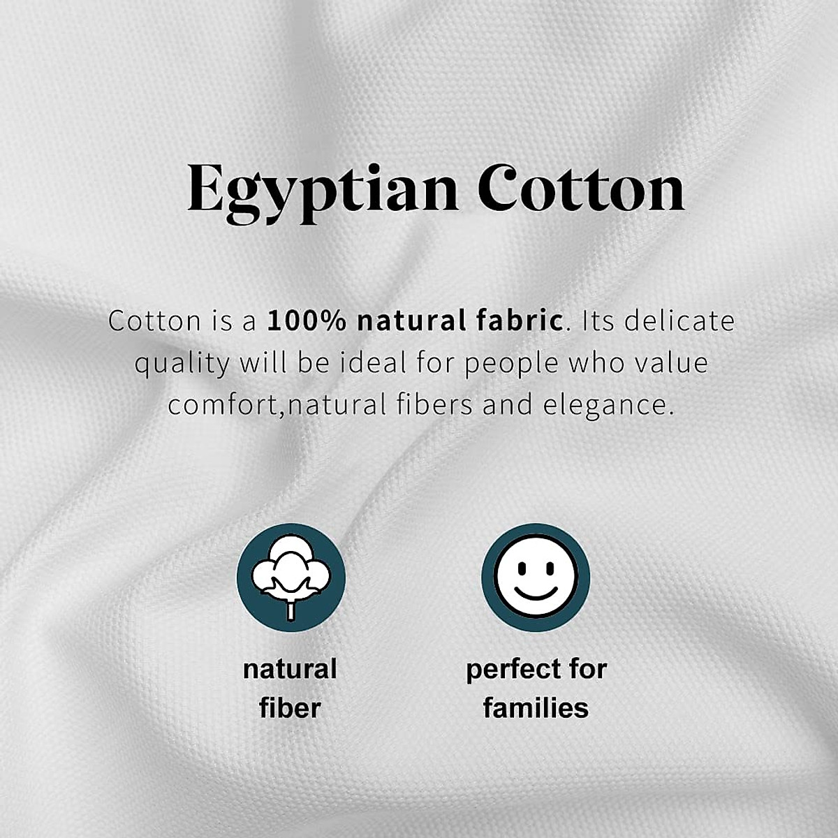 Peace Sleep Bedding - 600 Thread Count Egyptian Cotton Sheets - Luxury Full Size Cooling Bed Sheets - Soft Sateen Weave Cotton Bed Sheets - Deep Pocket Fits Upto 16" Deep Mattress - White