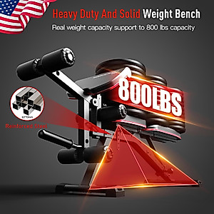 HARISON Adjustable Weight Bench with Leg Extension and Preacher Pad, Flat Incline Decline Exercise Bench for Home Workout Weight Training (2024)