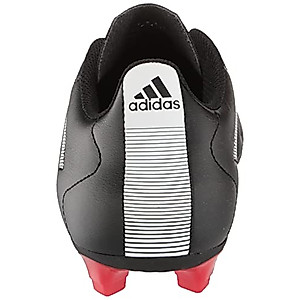 adidas Unisex Goletto VIII Firm Ground Soccer Shoe, Black/White/Red, 10 US Men