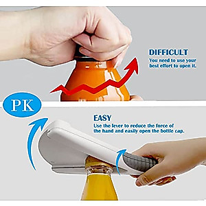 Jar Opener, Ideal Bottle Opener, Effortless to Unscrew Any-Sized Lid, Lids Opener Suitable for Weak Hands or Seniors with Arthritis, TWO USAGES | Easy Grip Jar Opener & Under Cabinet Jar Opener