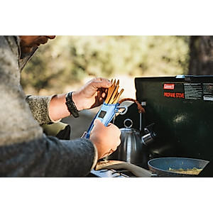 TO GO WARE Premium Reusable Bamboo Utensil Travel Set | Includes Fork, Knife, Spoon, Chopsticks, & Carabiner Clip | Made from Sustainable Materials | Eco-Conscious | Shibori Moon (Pack of 1)