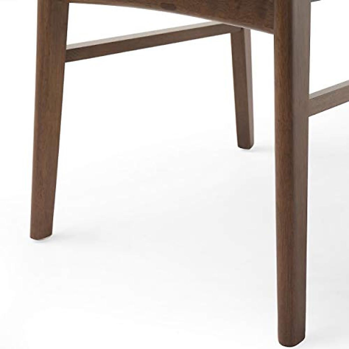 Christopher Knight Home Frances Mid-Century Modern Dining Chairs (Set of 4), Dark Gray, Walnut